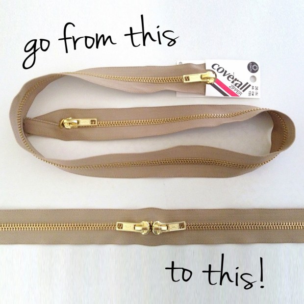 Modifying a two-way zipper – lillyella